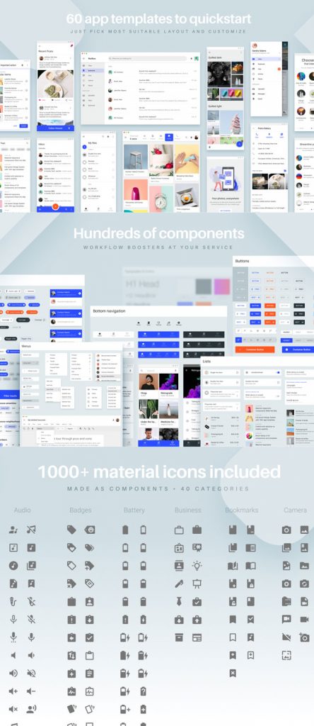 Figma Material Design System UI kit (Premium) - FigmaCrush.com