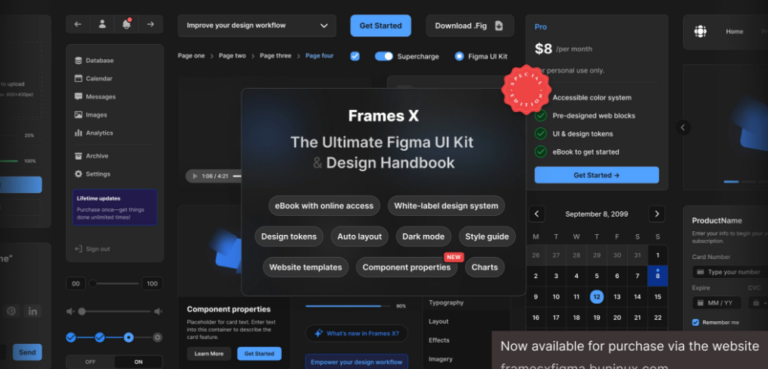 Frames X - The Ultimate Figma UI kit - UX Crush
