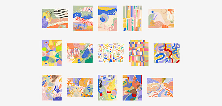 100 free abstract Figma shapes - UX Crush