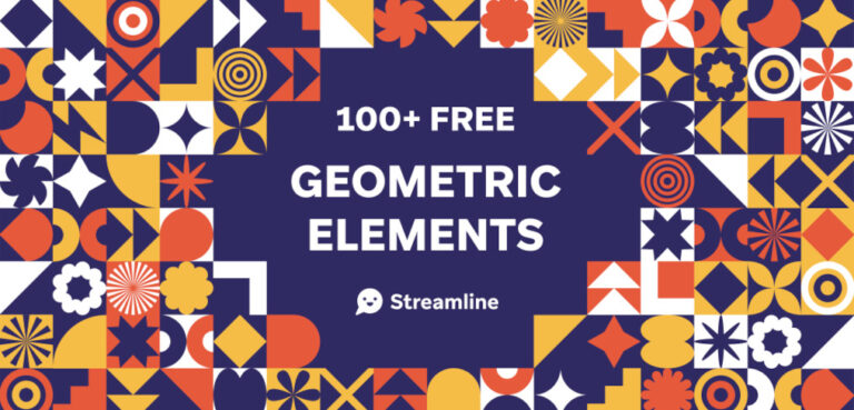 Figma Abstract Geometric vectors - UX Crush