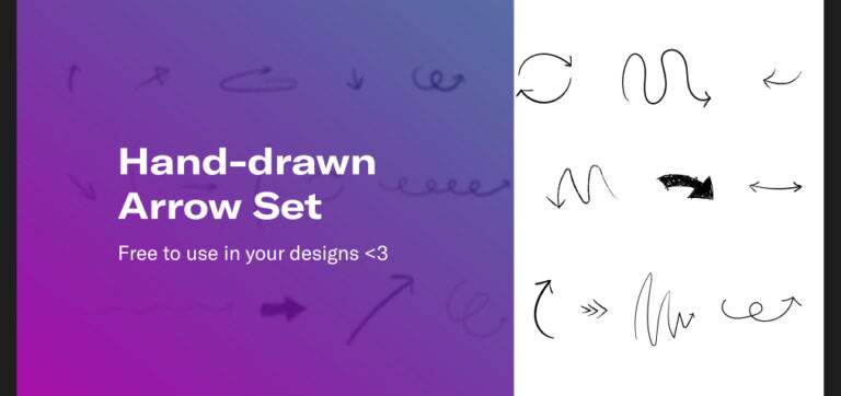 Free hand-drawn Figma arrows - UX Crush