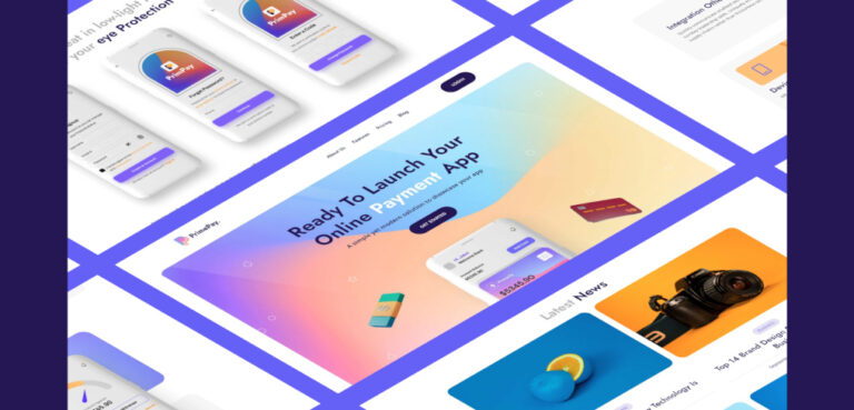 Figma/Webflow app website template - UX Crush