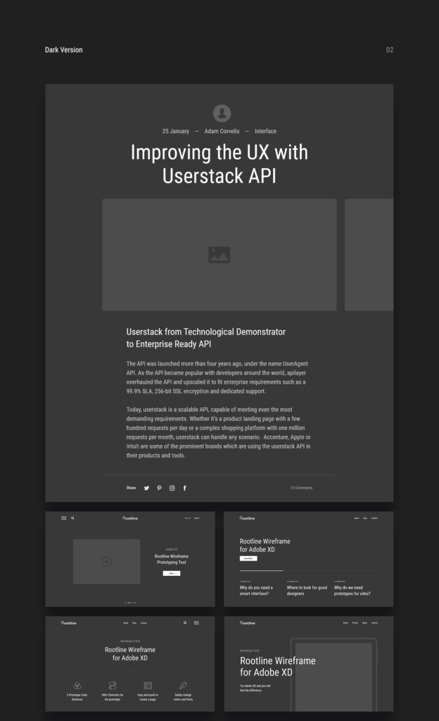 Adobe XD Wireframe Kits - UX Crush